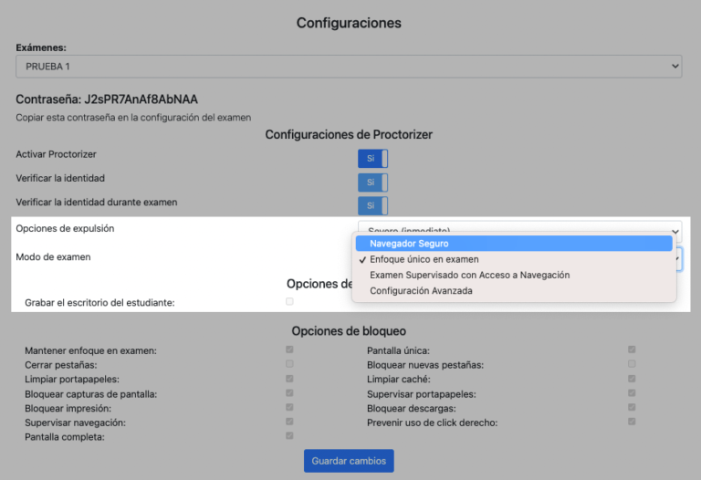 Soporte Docentes - Proctorizer